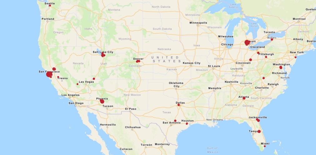 New autonomous vehicle map shows on-road test sites - StateScoop