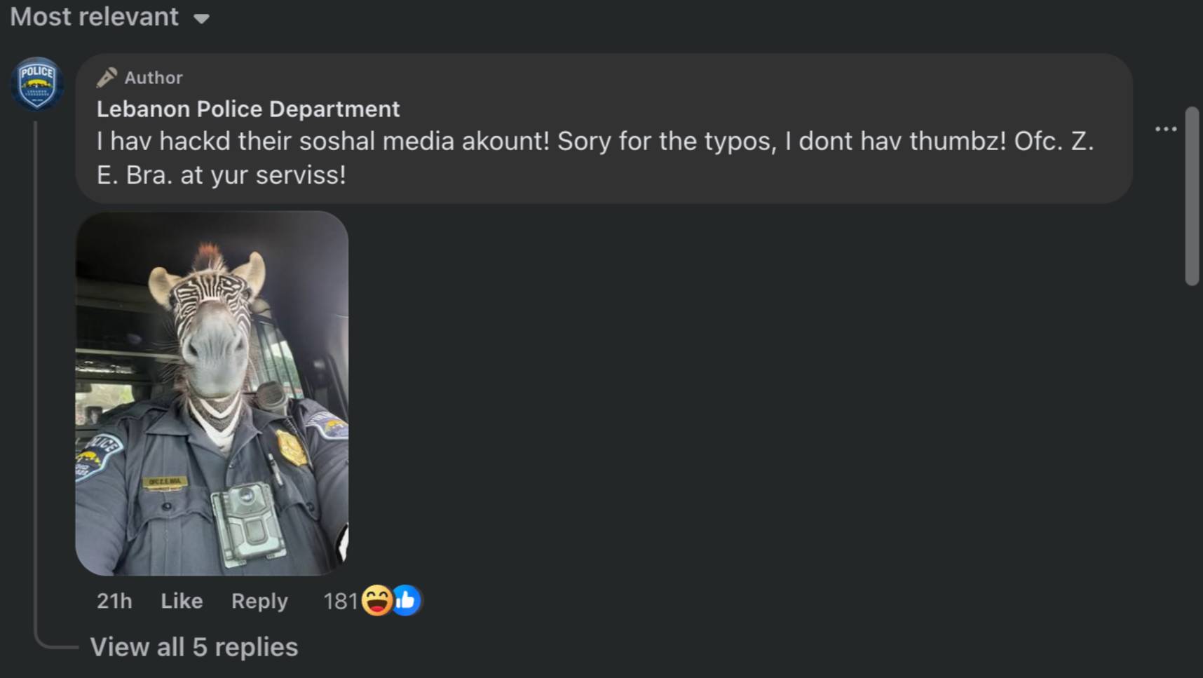 Authorities use AI to make memes about a lost zebra in Tennessee ...